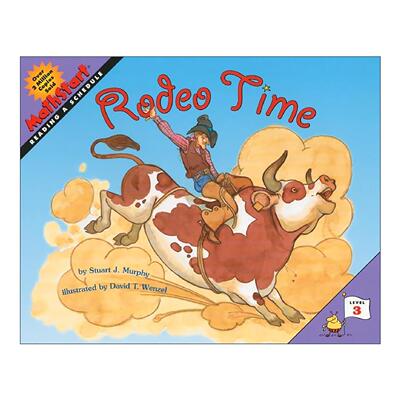 英文原版 Mathstart Level 3 Rodeo Time 数学启蒙绘本3级 英文版 进口英语原版书籍
