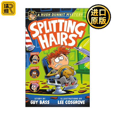 英文原版 A Hugh Dunnit Mystery Splitting Hairs 侦探谜案 拨开头发 儿童侦探推理故事 英文版 进口英语原版书籍