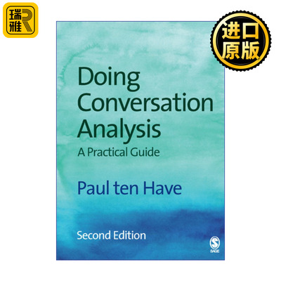 Doing Conversation Analysis 会话分析 Paul ten Have
