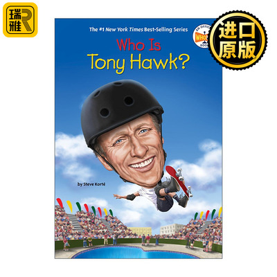 英文原版 Who Is Tony Hawk Who Was 谁是托尼·霍克 滑板运动 英文版 进口英语原版书籍