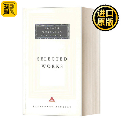 英文原版 Selected Works Sorrows Of Young Werther  Elective Affinities  Italian 歌德作品选集 Everyman精装收藏版 进口书籍