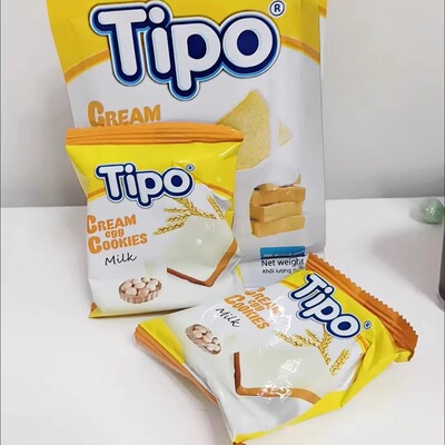 越南进口零食Tipo面包干早餐蛋糕涂层面包片休闲零食小吃酥性饼干