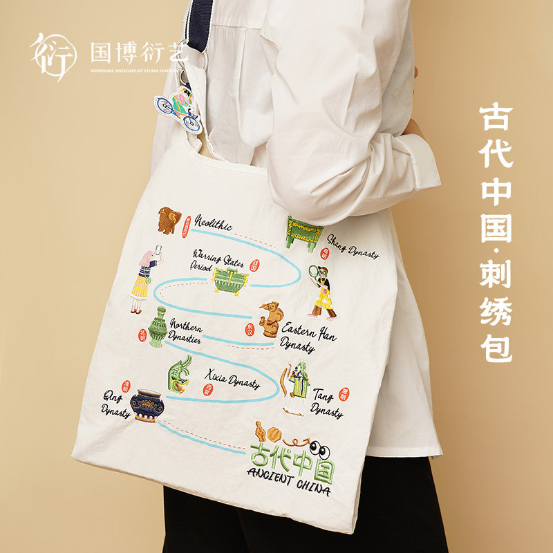 中国国家博物馆古代中国刺绣包创意文创周边个性便携文化创意包袋