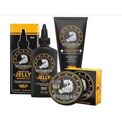 美国代购Bossman Essentials Beard Kit - Beard Oil, Conditione