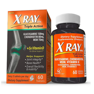 美国代购X Ray Dol Triple Action Glucosamine Chondroitin Joi
