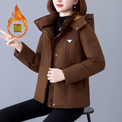 明星同款羽绒服女季加绒加厚新款洋气中年妈妈白鸭绒保暖防寒外套