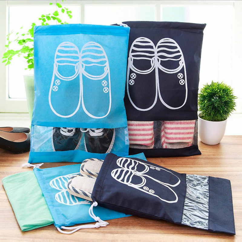 鞋袋装鞋子收纳袋旅行神器防尘透明旅游鞋套小白鞋鞋罩防潮防霉袋_虎窝淘