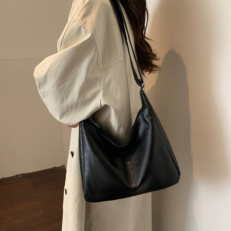 大包包女新款皮包休闲单肩包潮流女包百搭托特包时尚斜挎包购物袋