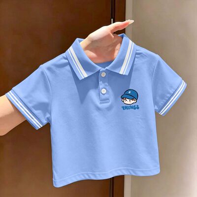 2026新款男童卡通短袖POLO衫