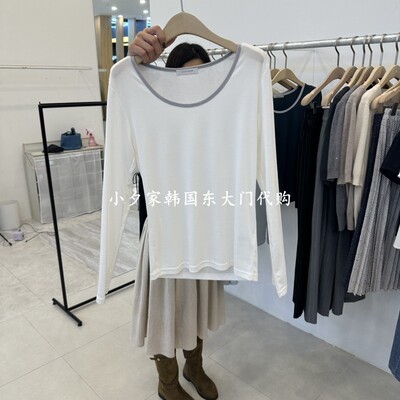 一件包邮 小夕韩国东大门代购 FUNNY POWDER 26秋季女装新长袖T恤