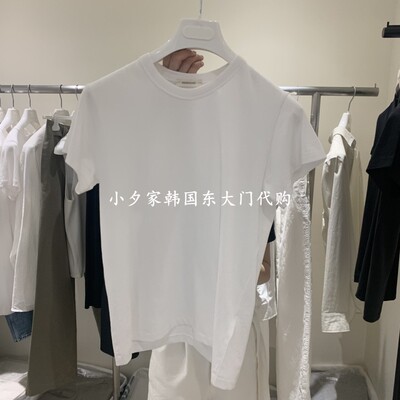 一件包邮 小夕韩国东大门代购MASCULINE 26夏款女圆领纯色短袖T恤