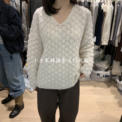一件包邮 小夕韩国东大门代购FLAT OGI 26秋季女装时尚百搭针织衫