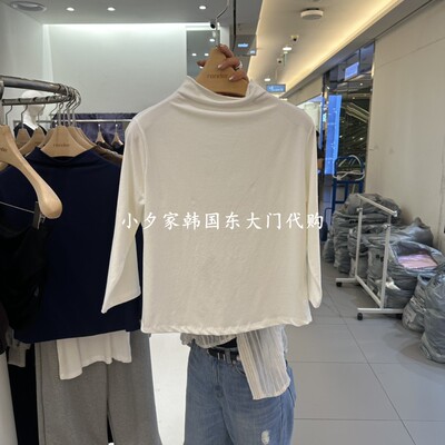 一件包邮 小夕韩国东大门代购RENDER 26秋女装新纯色高领长袖T恤