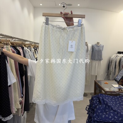 一件包邮 小夕韩国东大门代购 26夏款新品女装松紧腰纯色半身群
