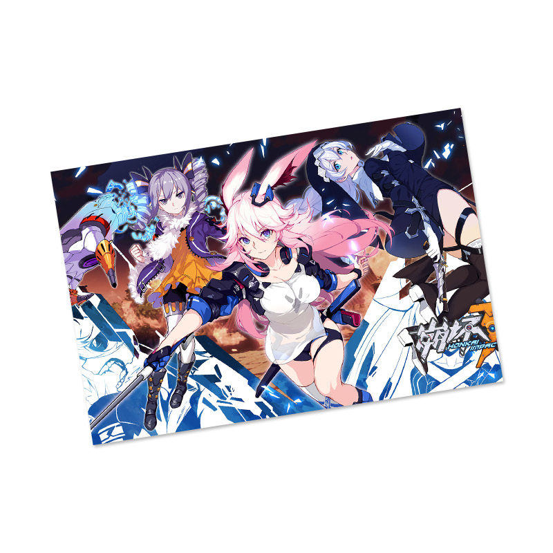 崩坏3动漫游戏海报八重樱崩坏学园二次元壁纸宿舍卧室超大墙贴纸_虎窝淘