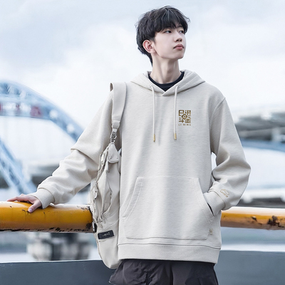 李宁2026马年新年舒适吸汗保暖日进斗金连帽运动休闲卫衣AWDW111