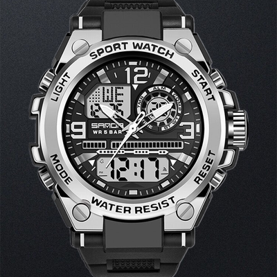 防水防摔机械电子表户外登山大表盘