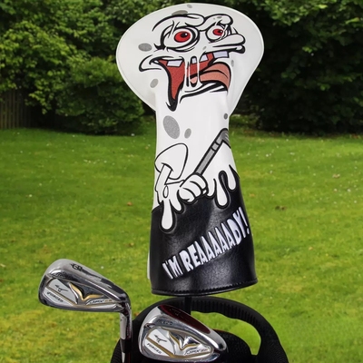 可爱海绵宝宝白色高尔夫一号木杆套Golf Headcover高尔夫杆头套