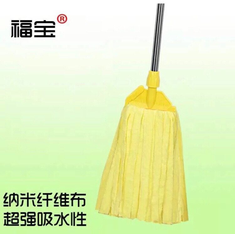 拖把家用一拖净耐用加大加厚纯棉线纳米纤维宽头吸水拖布新款商用