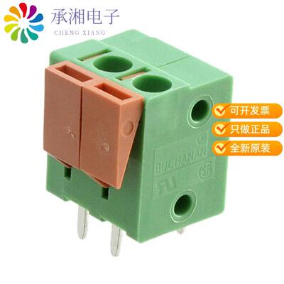 全新1776259-2正品TERM BLK 2POS TOP ENTRY 5MM PCB