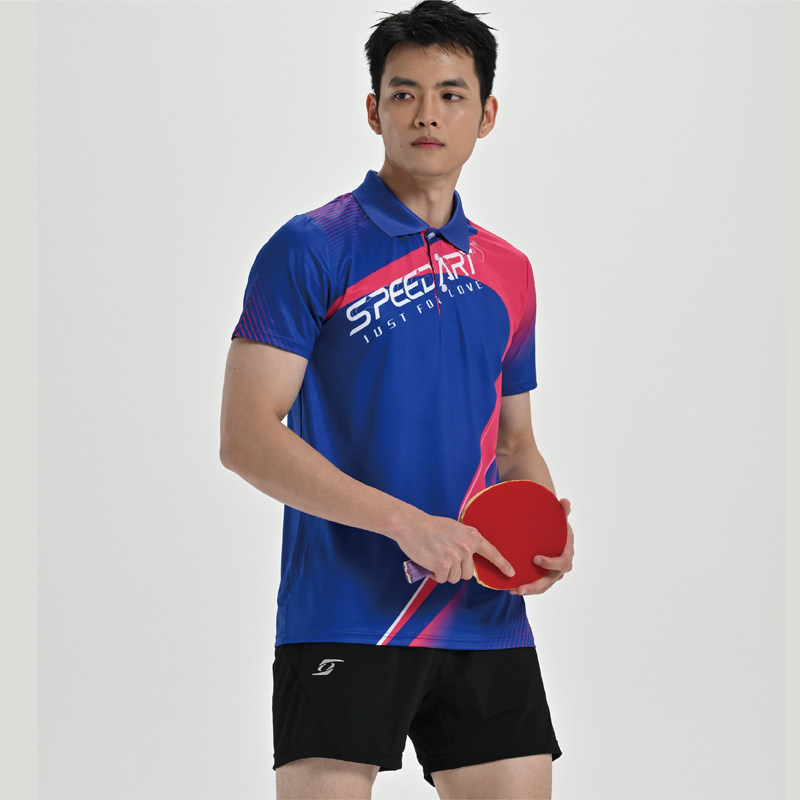 速搏特2026新款乒乓球服男款速干POLO短T定制速干运动球服女套装