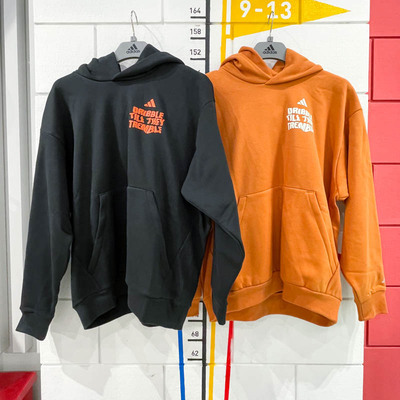 ADIDAS阿迪达斯男装2024冬新款抓绒连帽休闲运动卫衣套头衫JC6804