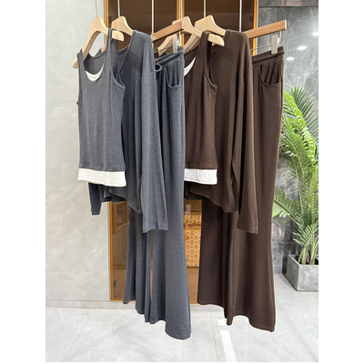 N货！休闲简约三件套套装女