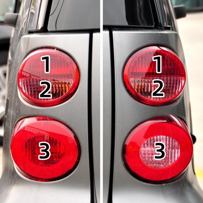 适配09-14款奔驰smart 451后尾灯刹车行车灯转向灯倒车灯后雾灯泡