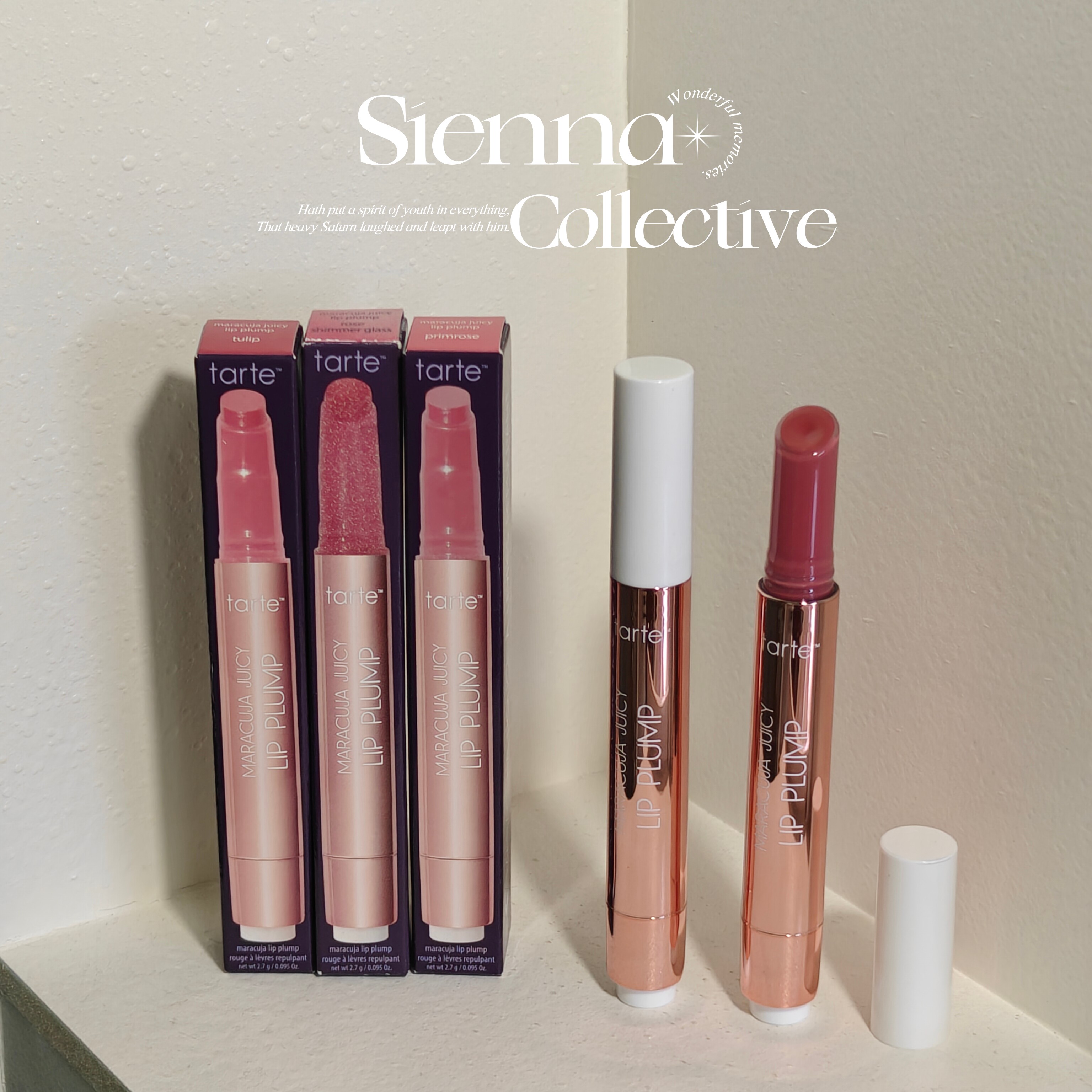 Tarte maracuja Juicy Lip Plump润唇膏 #tulip 2.7g/#Primrose