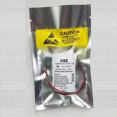 全新原装ABB SMB机器人锂电池3HAC044075-001/01 7.2VAH机械电池