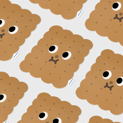 EARPEARP韩国正品饼干小熊鼠标垫