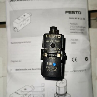FESTO费斯托 SDE5-V1-O-Q6-P-M8  527458压力开关