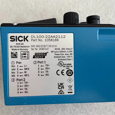 DL100-22AA2112 1058166 西克SICK激光测距传感器