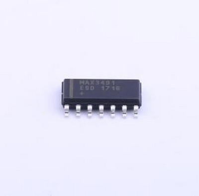 MAX3491ESD+T RS-485/RS-422芯片 3.3V供电，10Mbps和斜率限制的