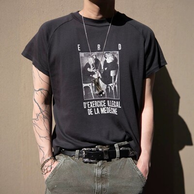 Enfants Riches Deprimes 忧郁的富二代人像聚会晚宴印花插肩短袖