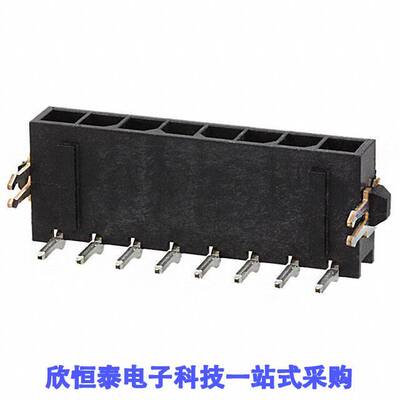 2-1445054-8连接器 《 CONN HEADER R/A 8POS 3MM    》