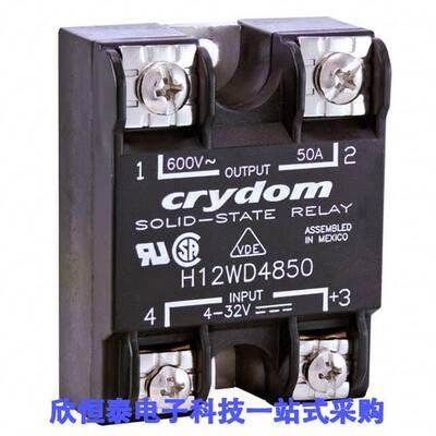H12WD4825PG继电器 《 SSR RELAY SPST-NO 25A 48-660V    》