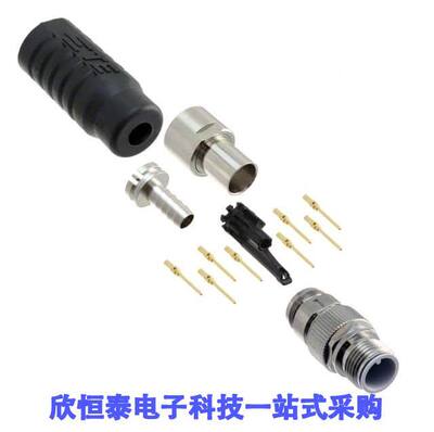 1-2823447-3连接器 《 CONN PLUG MALE 8POS GOLD CRIMP    》