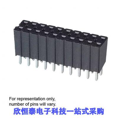 929852-01-40-10连接器 《 CONN RCPT 80POS 0.1 GOLD PCB    》