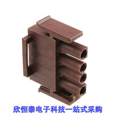 1-480702-1连接器 《 CONN PLUG HSG 4POS UNIV BROWN    》