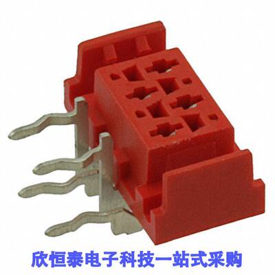 338070-4连接器 《 CONN RCPT 4POS 0.1 TIN PCB R/A    》