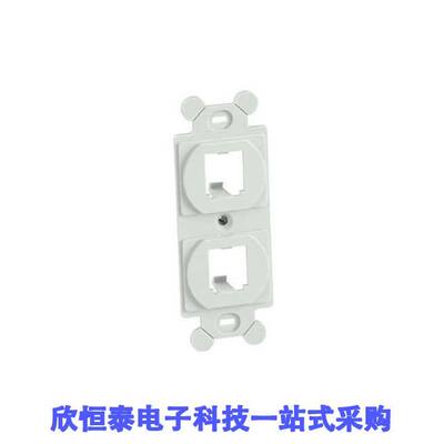 CF1062IWY连接器 《 MOD FRAME SNGL GANG 2PORT WHITE    》
