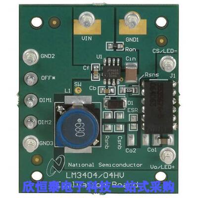 LM3404EVAL/NOPB开发板 《 BOARD EVALUATION LM3404    》