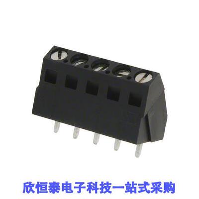 1546074-5连接器 《 TERM BLO【 5POS 35DEG 5.08MM PCB    》