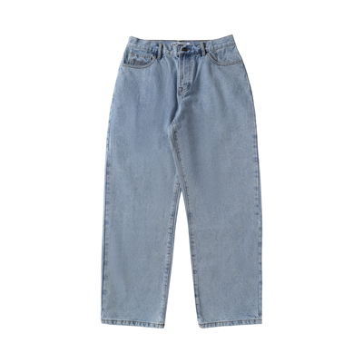 TBRE水洗刺绣牛仔裤长裤宽松