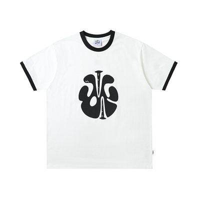 TBRE钉刺BR复古撞色边RINGERT恤