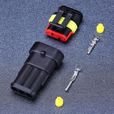 240/352/708PCS盒装防水HID密封电线连接器汽车氙气灯连接器