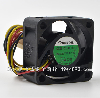 原装 SUNON/建准 KD1204PKB1  4020 12V 1.1W 4CM 2/3线 散热风扇