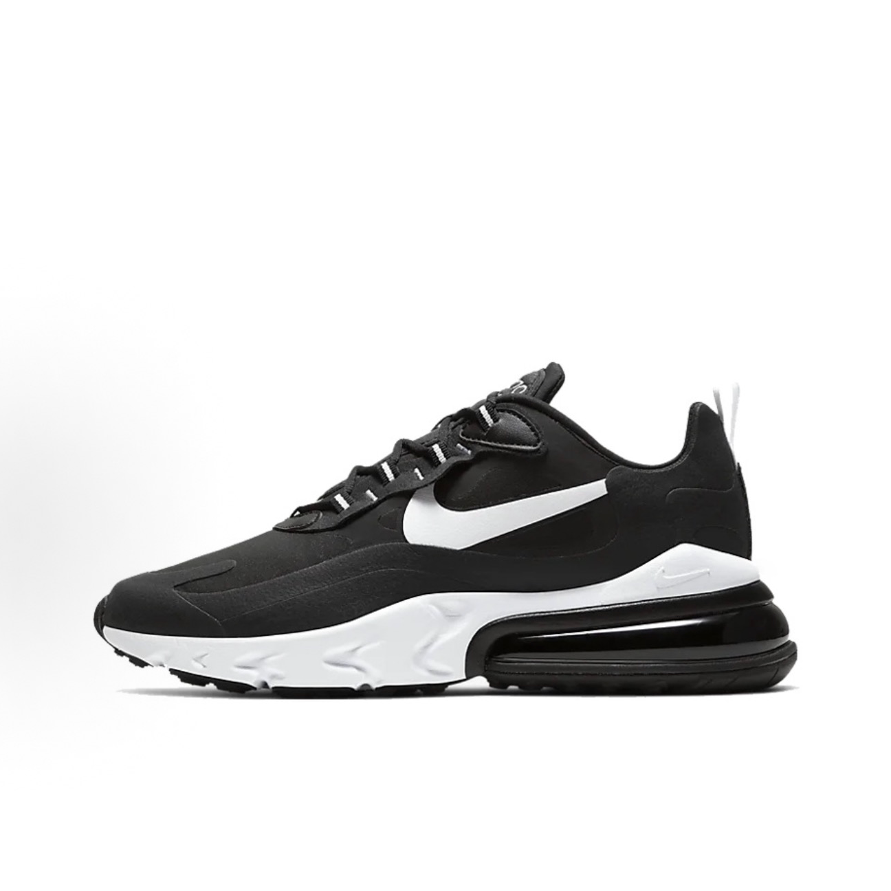 Nike Air Max 270 react Air Ma 休闲跑步鞋 男款黑色CI3866-004