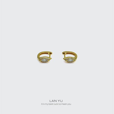 适合小耳垂哦法式复古宫廷风耳圈